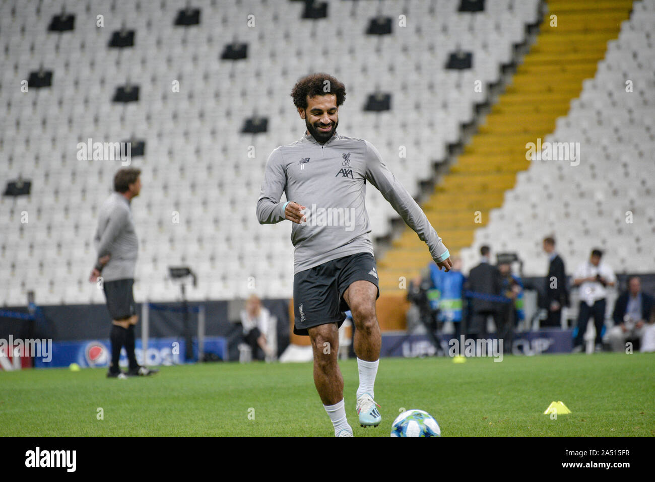 Istanbul, Turkey - August 13, 2019: Mohamed Salah a forward (striker ...