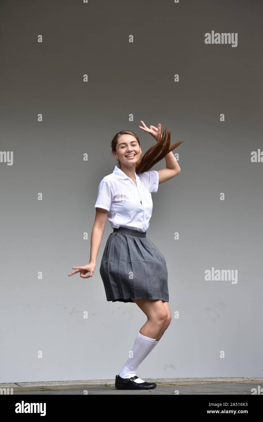 Youngster Having Fun Standing Stock Photo - Alamy