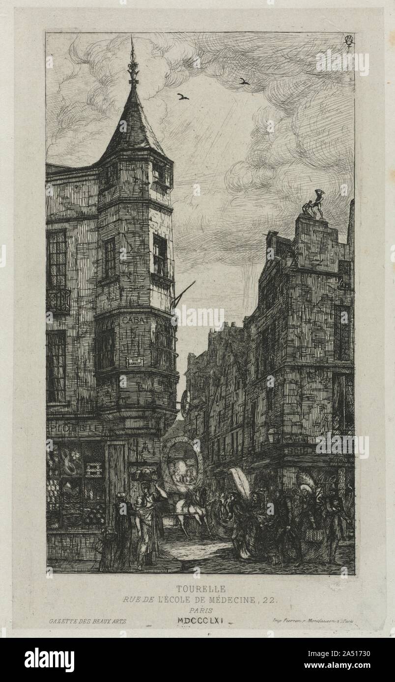 House with a Turret, No. 22, rue de LEcole de Médecine, Paris, (called ...