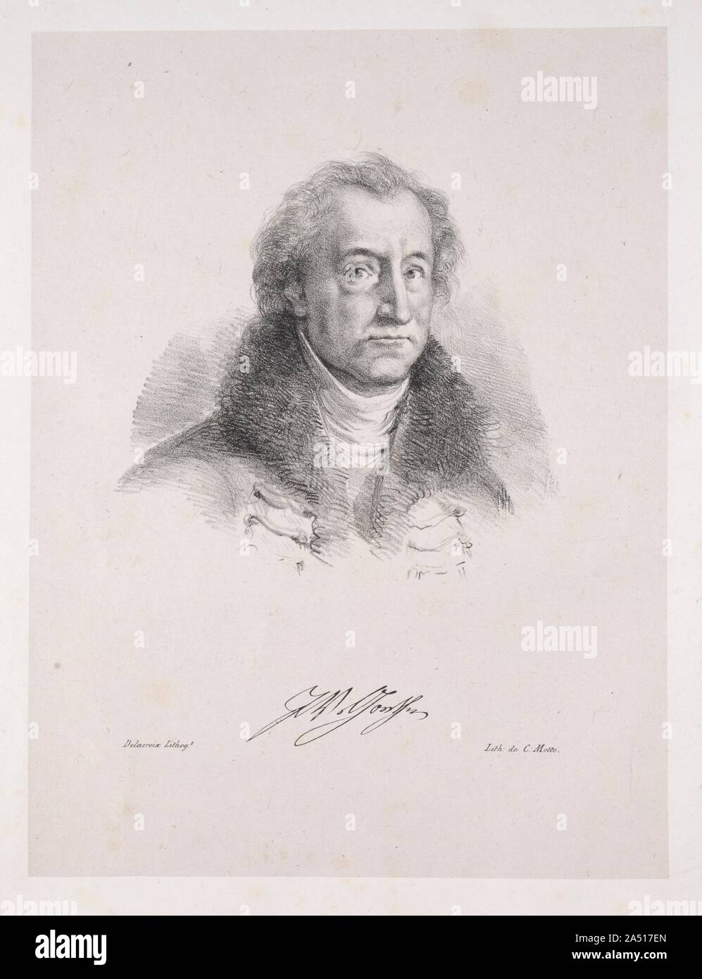 Illustrations for Faust: Frontispiece - Portrait of Johann Wolfgang von ...