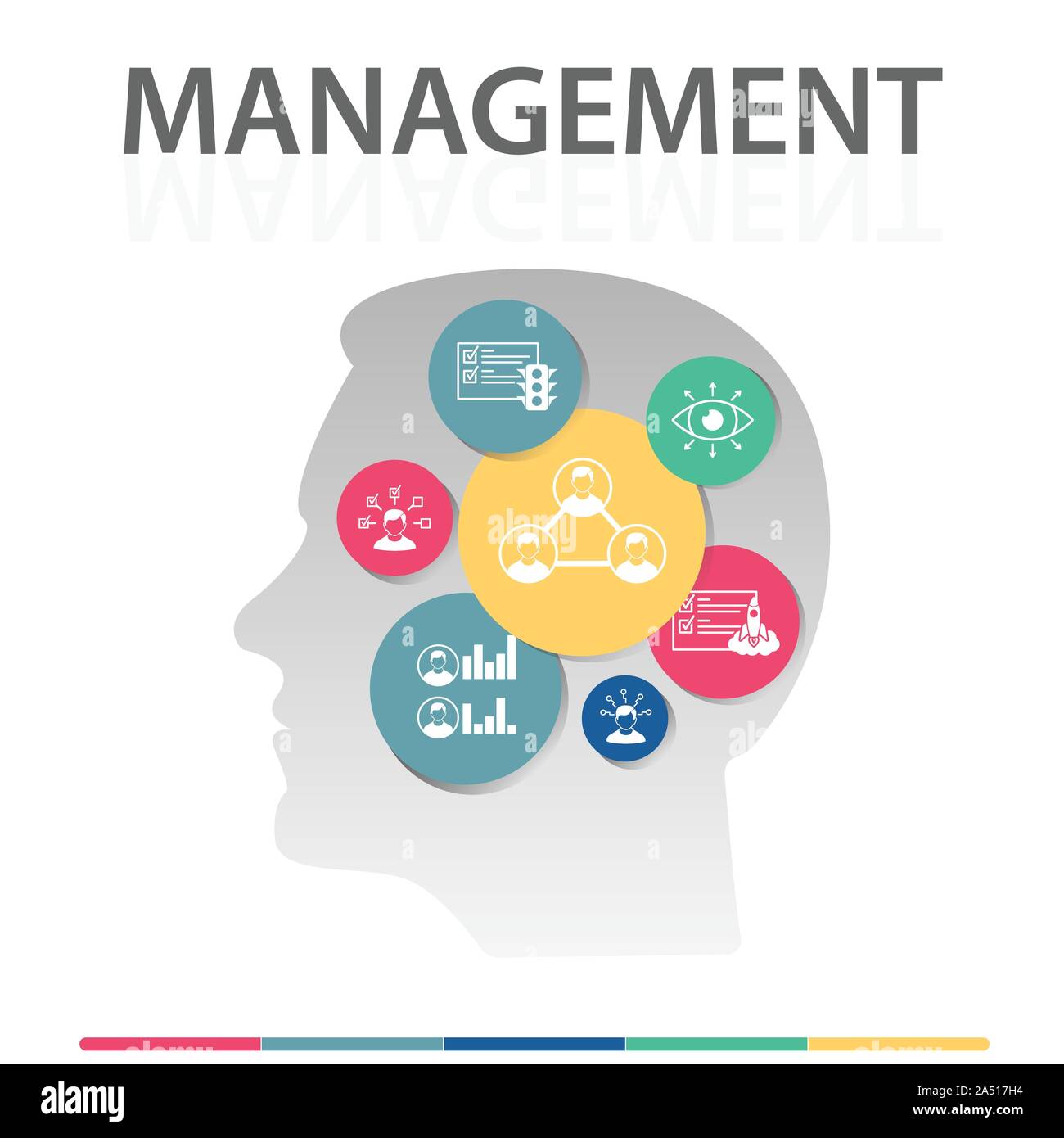 Management Infographics vector design. Timeline concept include ...
