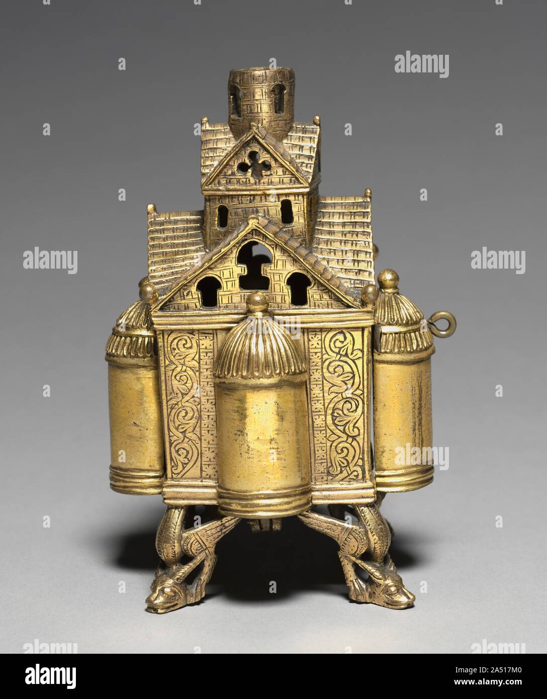 Incense Burner and Stand for an Altar Cross, 1150-1175. Supported by ...