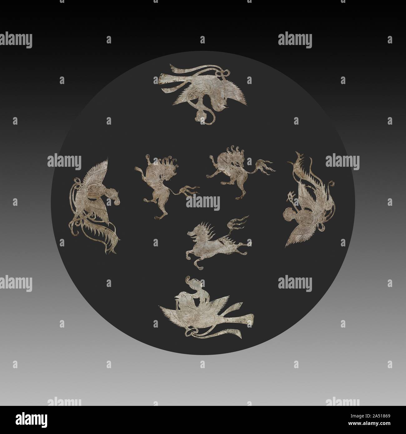 Inlays for a Mirror or Box, c. 900-1000. The ping-to technique of ...