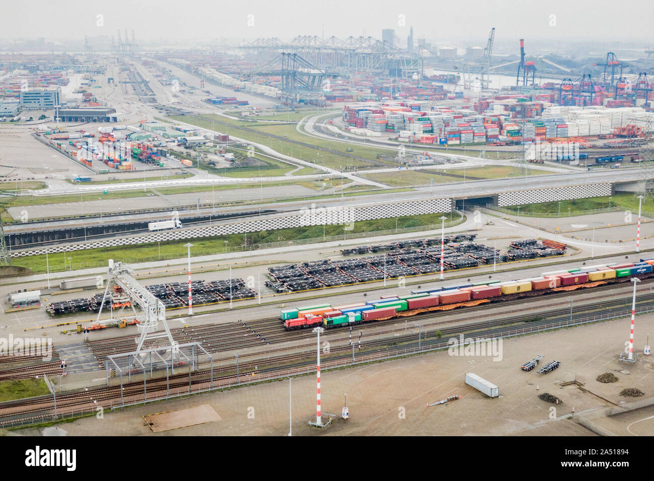 Containerterminal rotterdam hi-res stock photography and images - Alamy