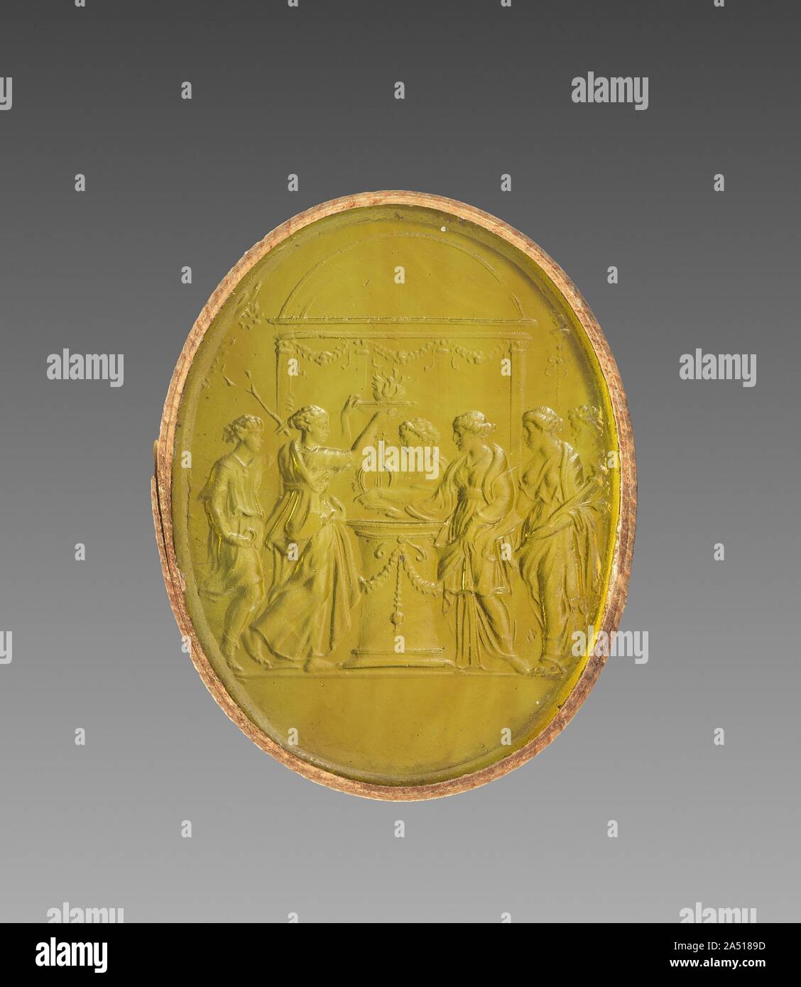 Intaglio: Classical Scene, 1700s Stock Photo - Alamy