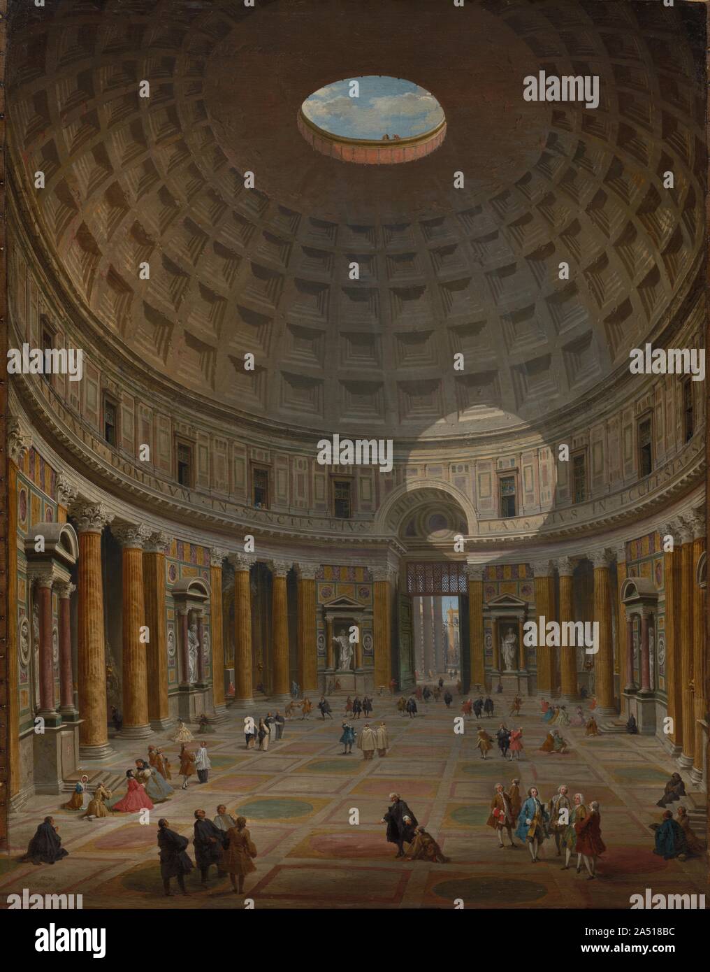 Interior of the Pantheon, Rome, 1747. Created as a temple under the ...
