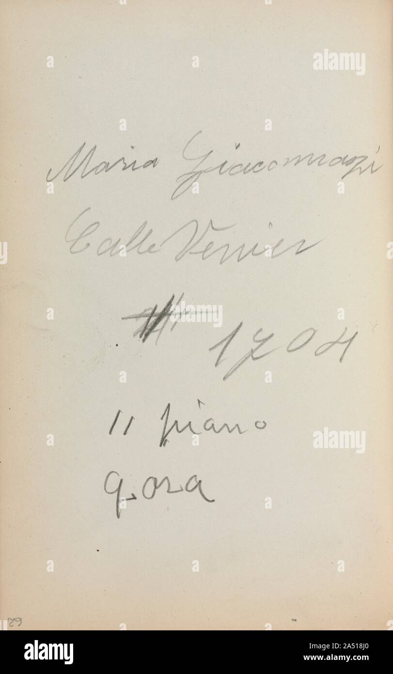 Italian sketchbook hi-res stock photography and images - Alamy