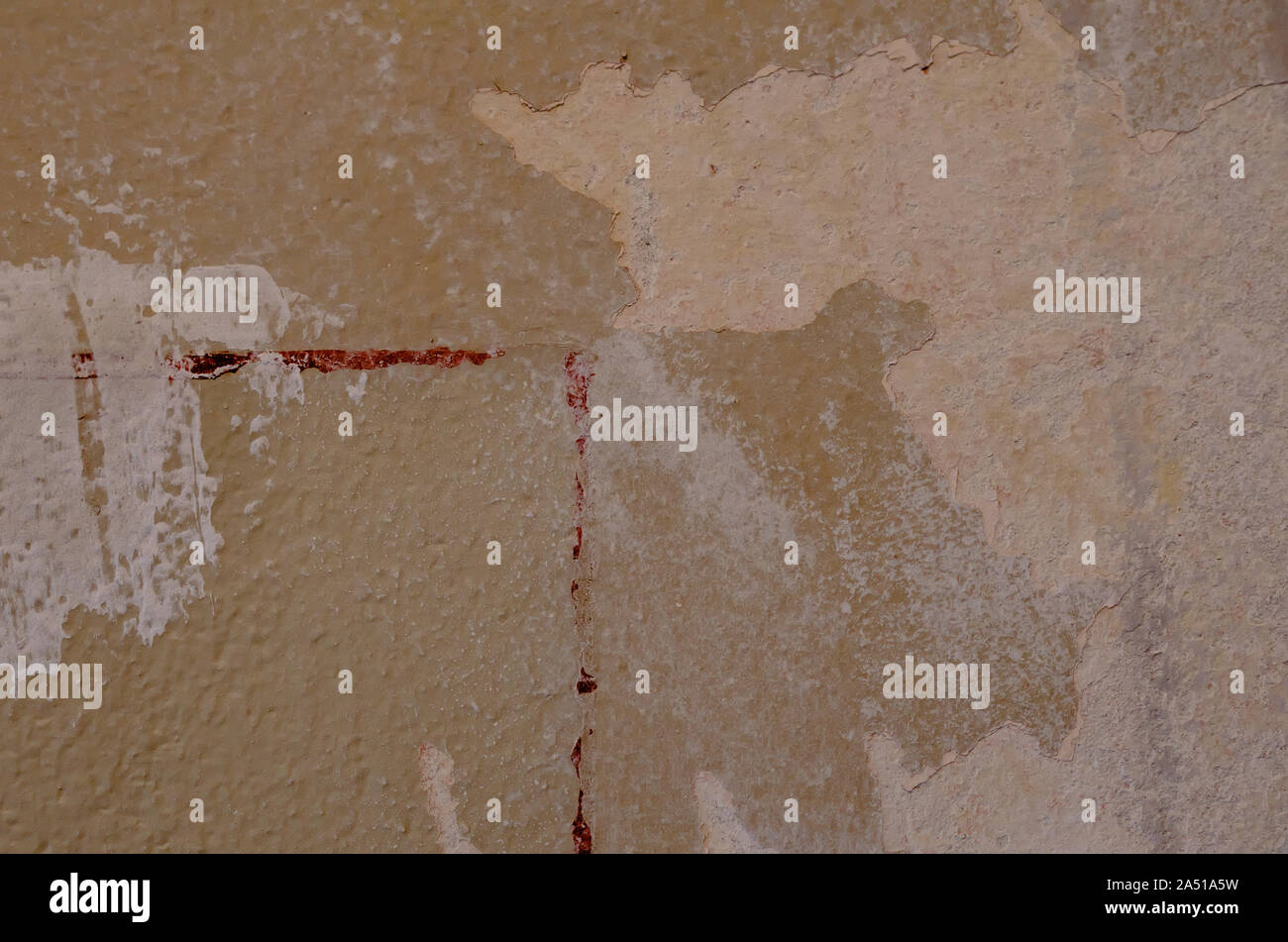 Textured background of a wall losing its paint Stock Photo - Alamy