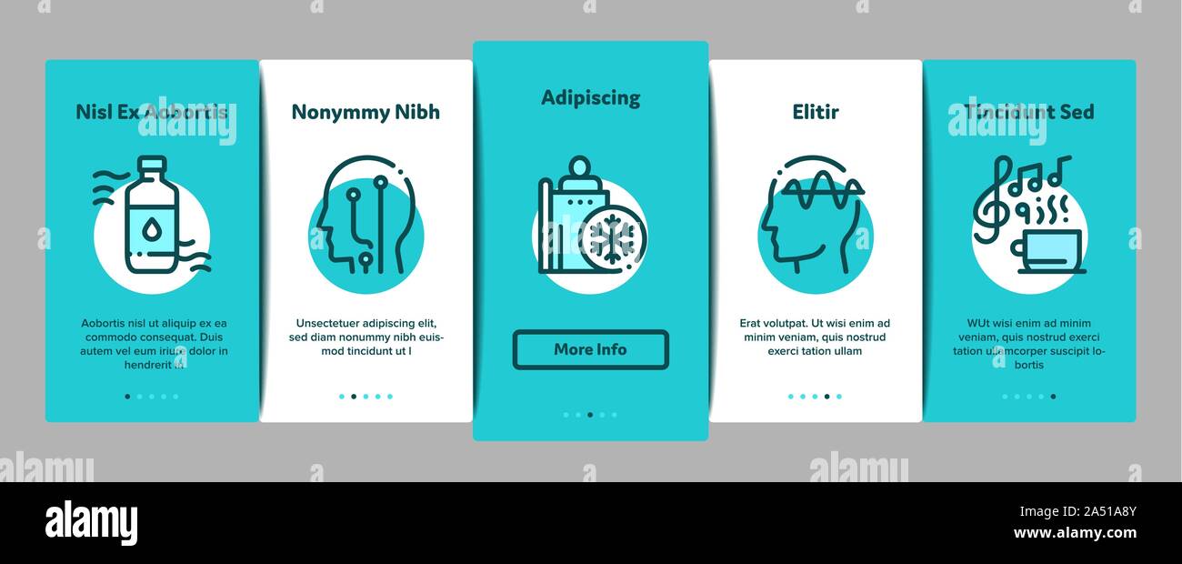 Biohacking Onboarding Elements Icons Set Vector Stock Vector Image & Art - Alamy