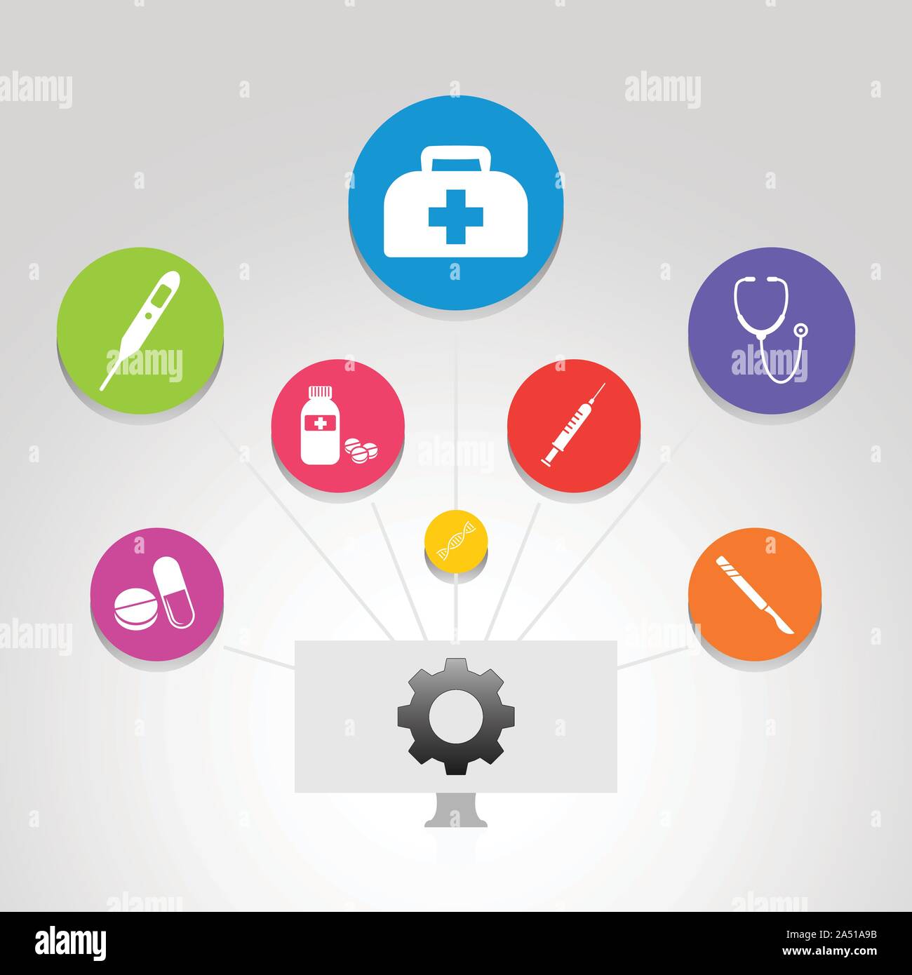 Medicine Infographics vector design. Timeline concept include medical ...