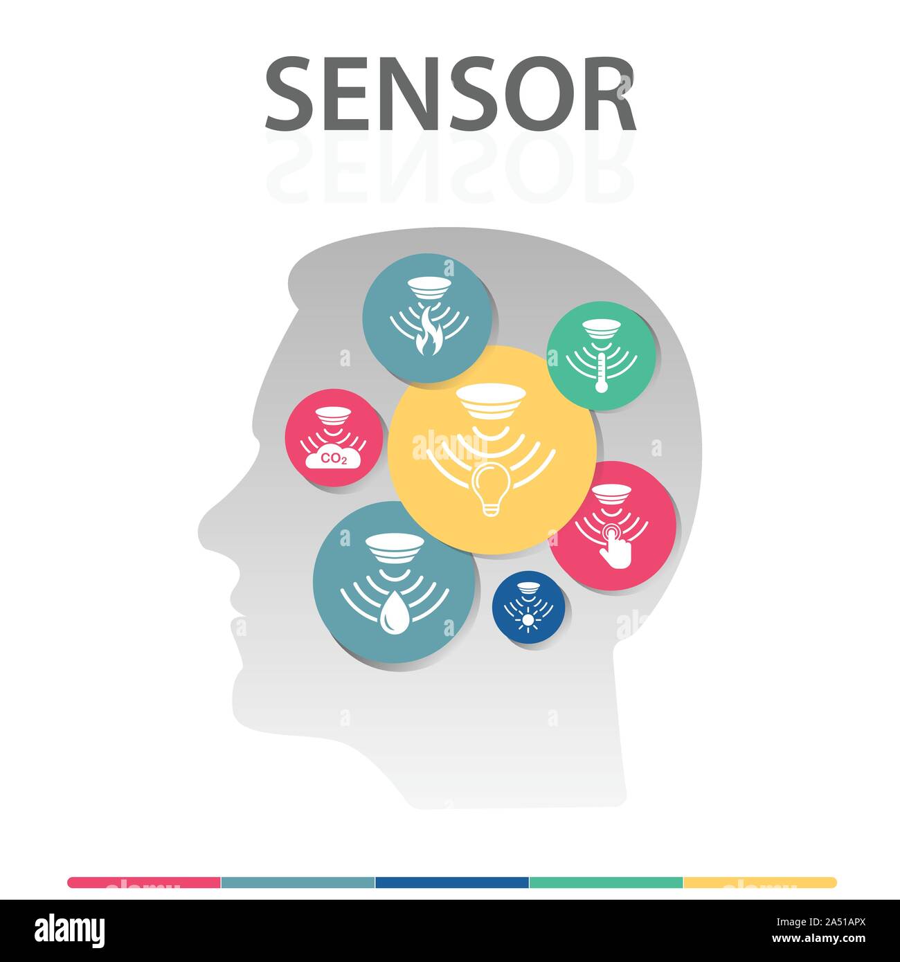 Sensor Infographics vector design. Timeline concept include flame ...