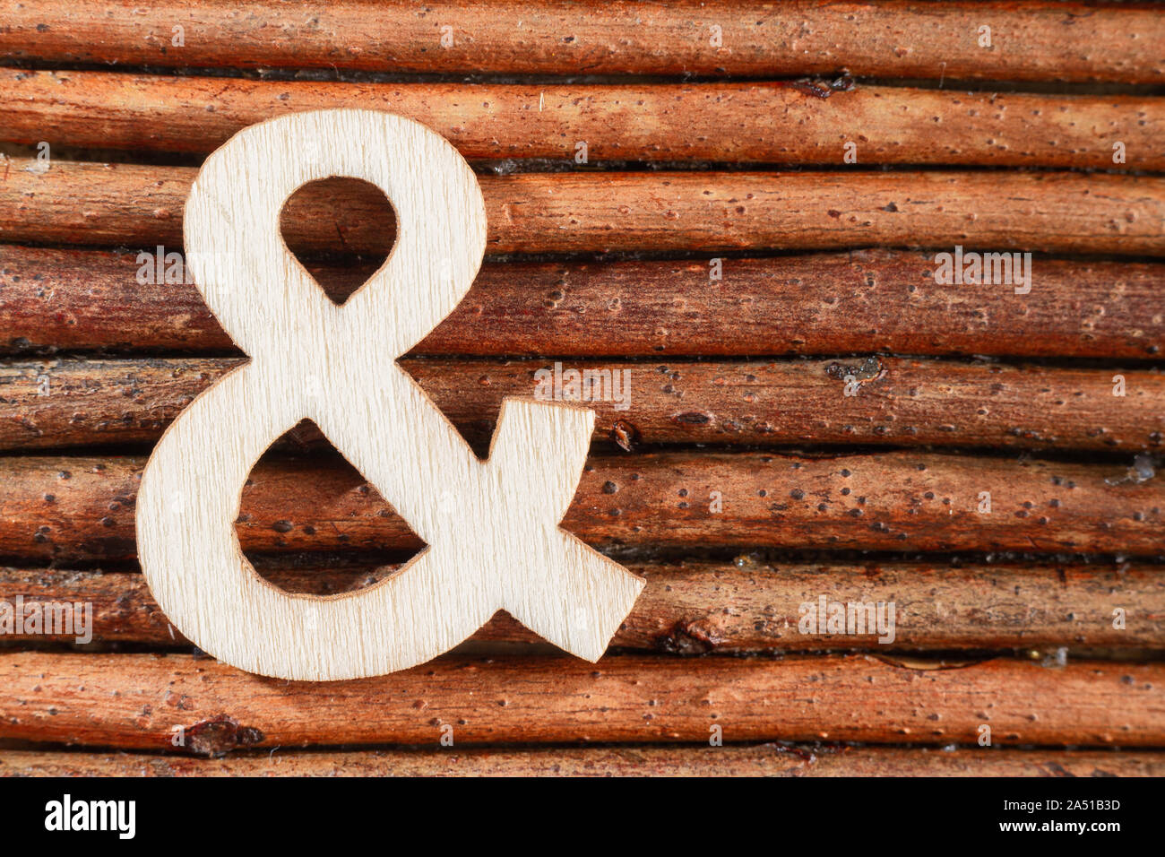 Wood sign & top view, space for text Stock Photo - Alamy