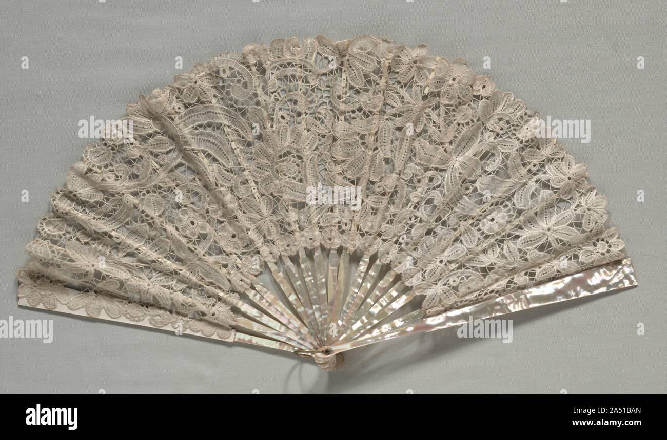Lace Fan, c. 1860 Stock Photo - Alamy