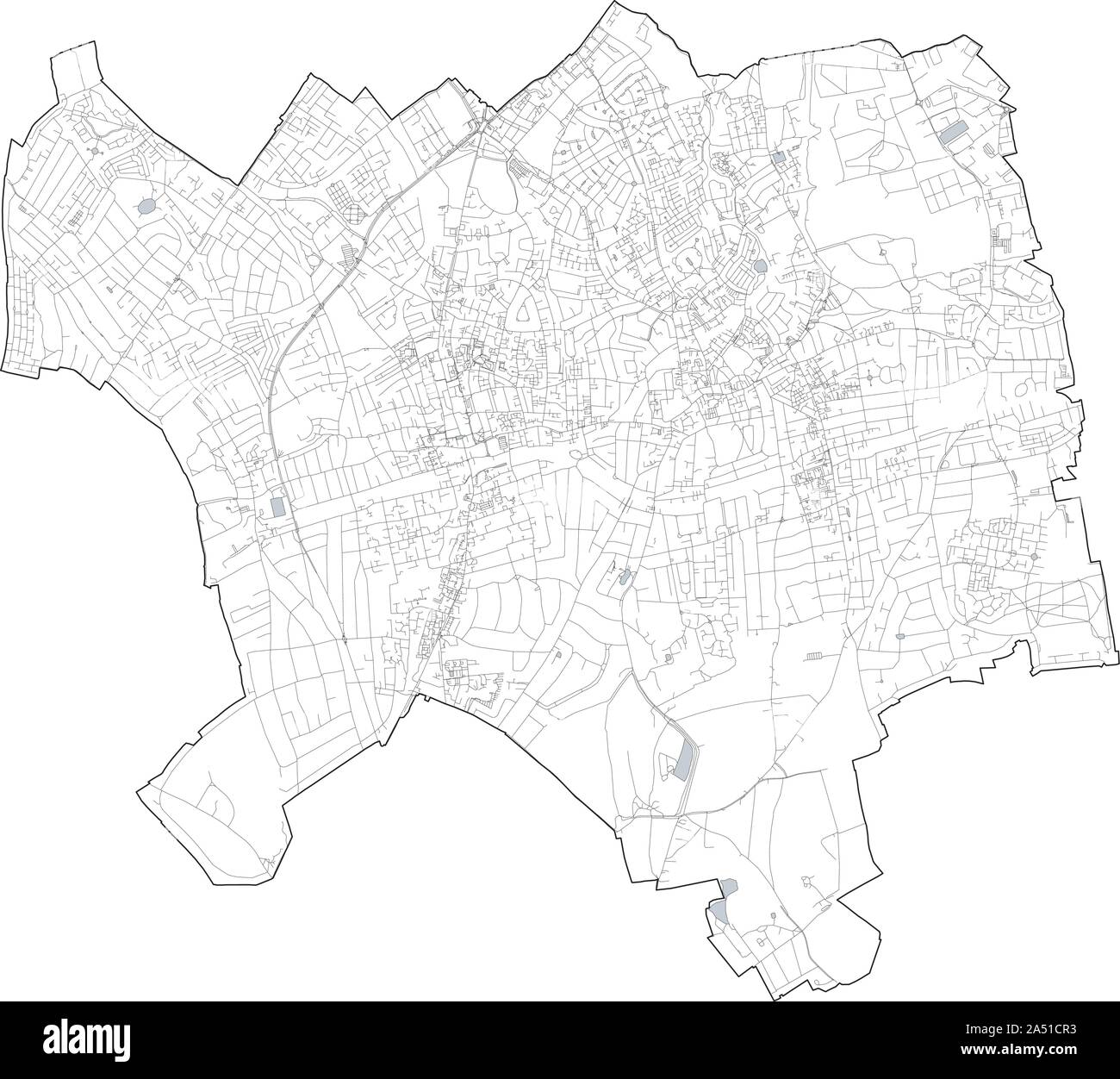 London map vector thames boroughs hi-res stock photography and images ...