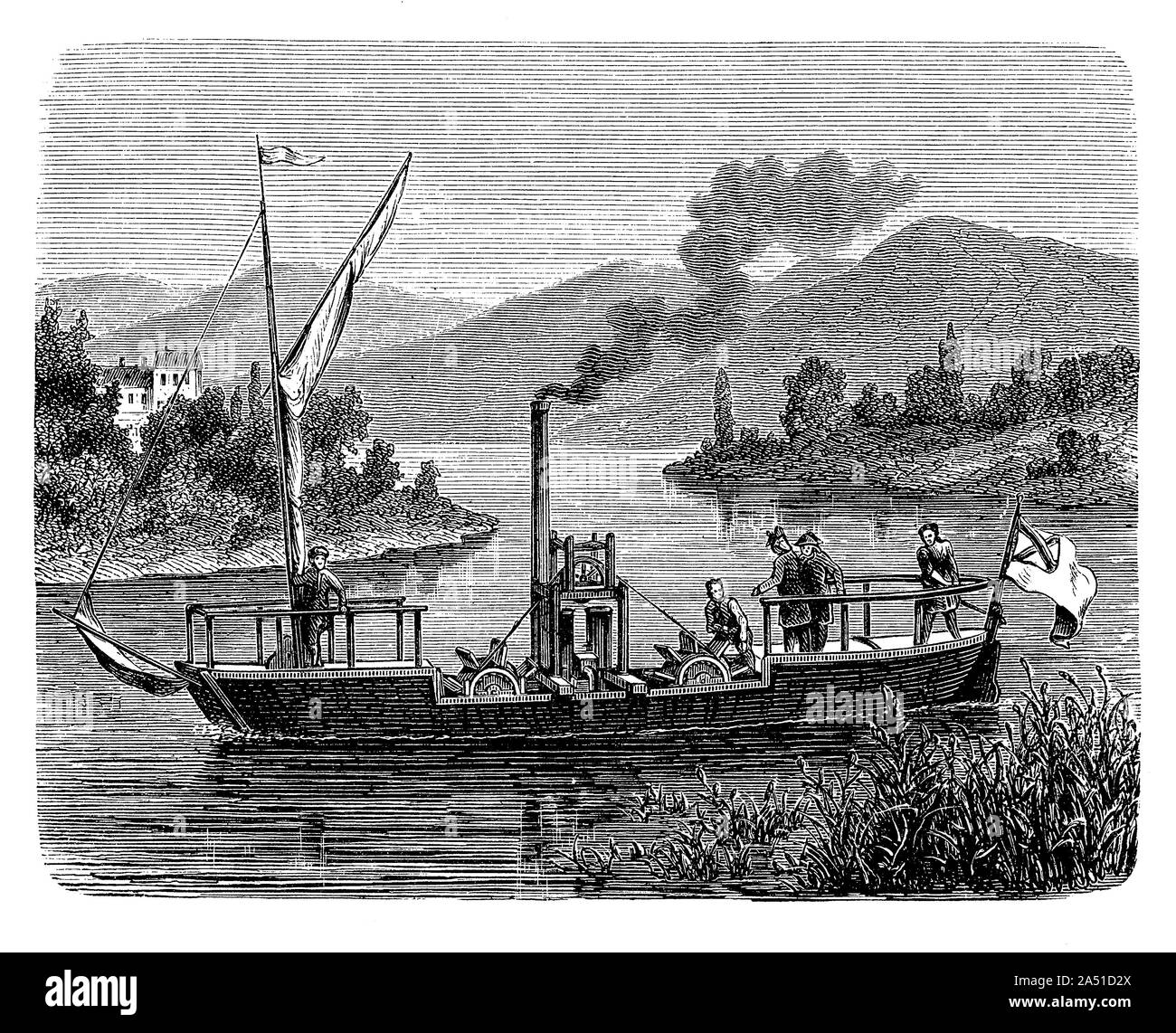 Year 1798, steamer of Patrick Miller, James Taylor and William ...