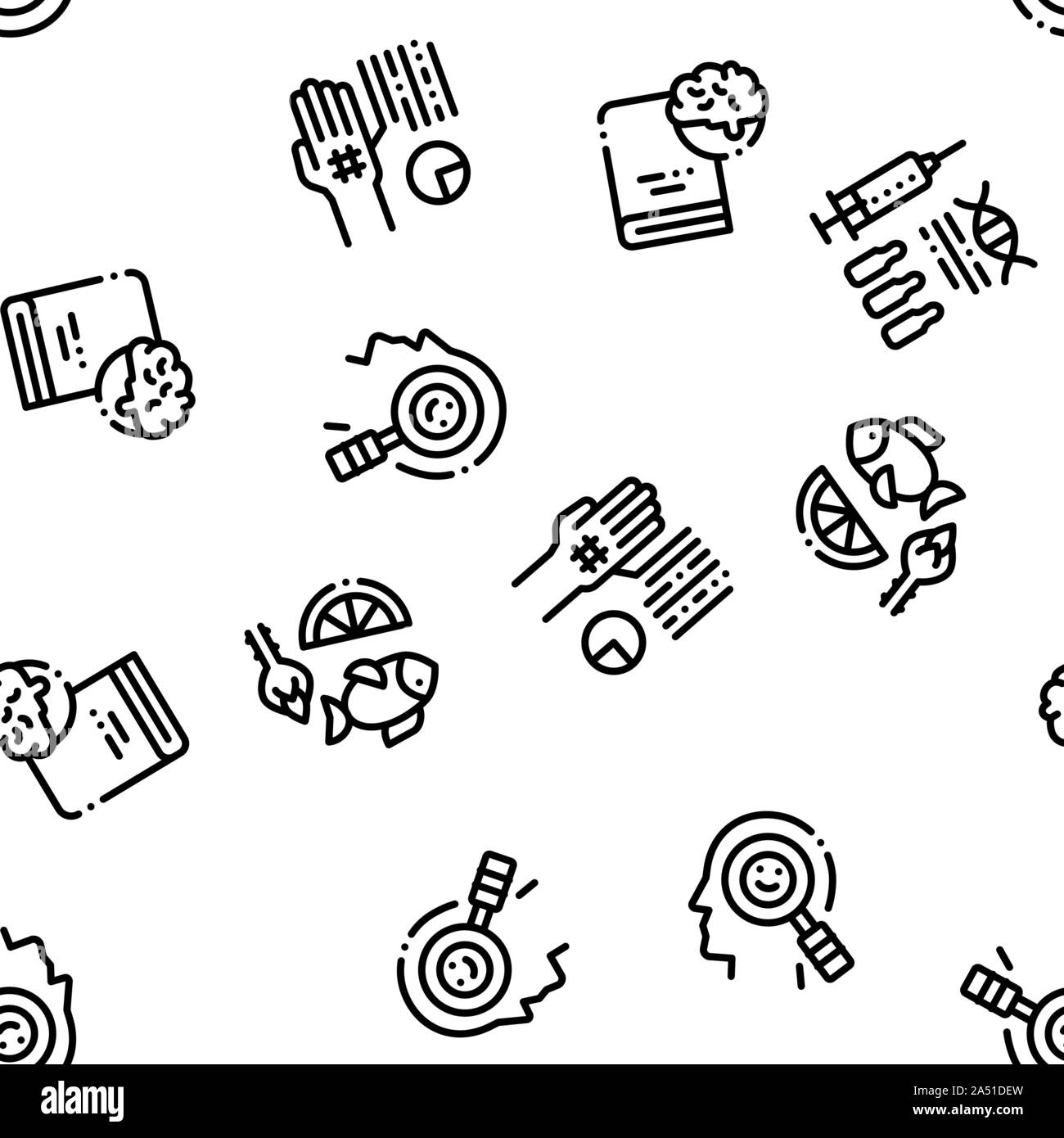 Human brain dna helix Stock Vector Images - Alamy