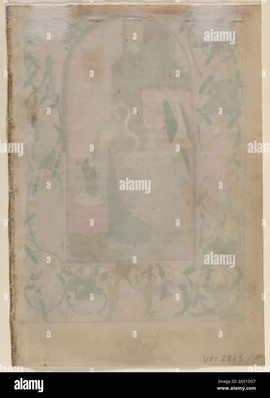 Leaf from a Book of Hours: Blank (verso), 1470s. The Annunciation is ...