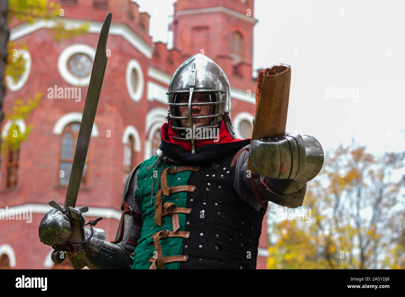 knight warrior announces speech news medieval battlefield history Stock ...