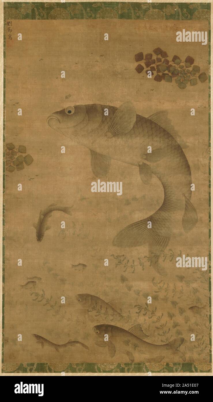 Leaping carp painting hi-res stock photography and images - Alamy