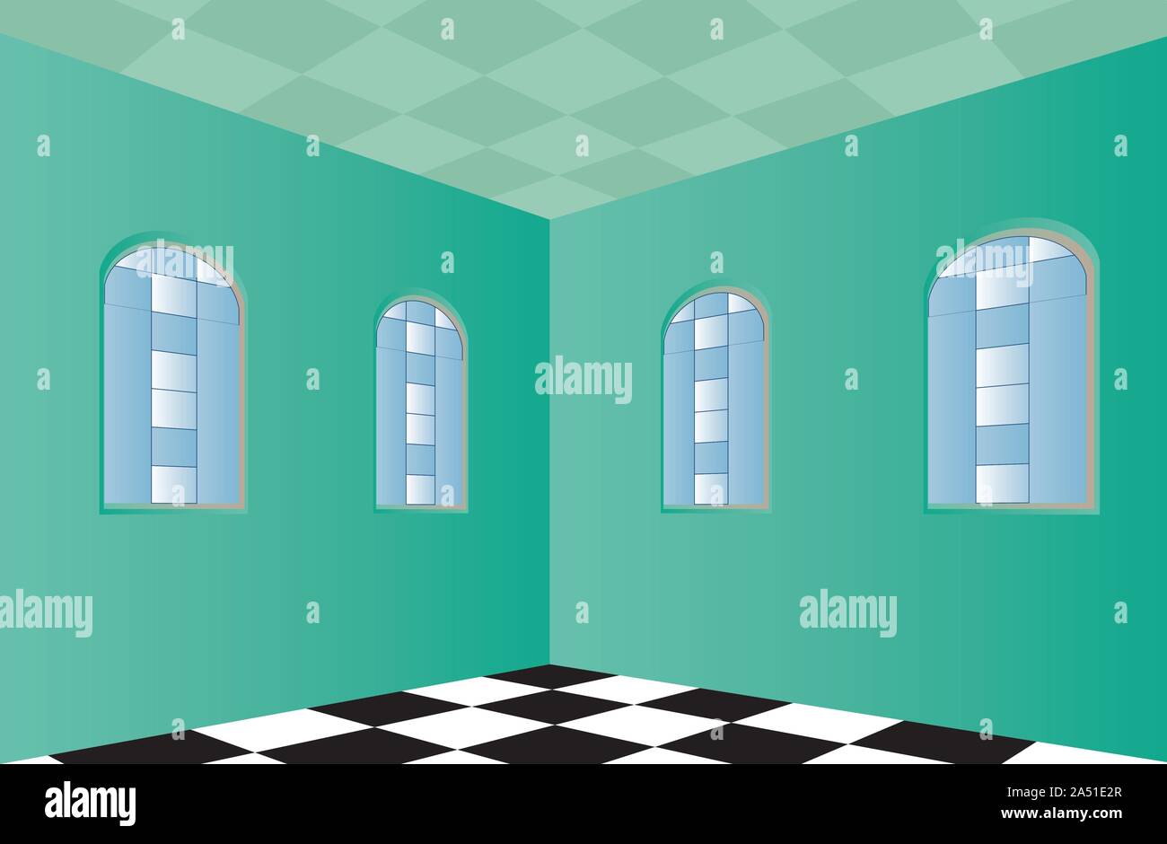 Checkered floor lobby Stock Vector Images - Alamy