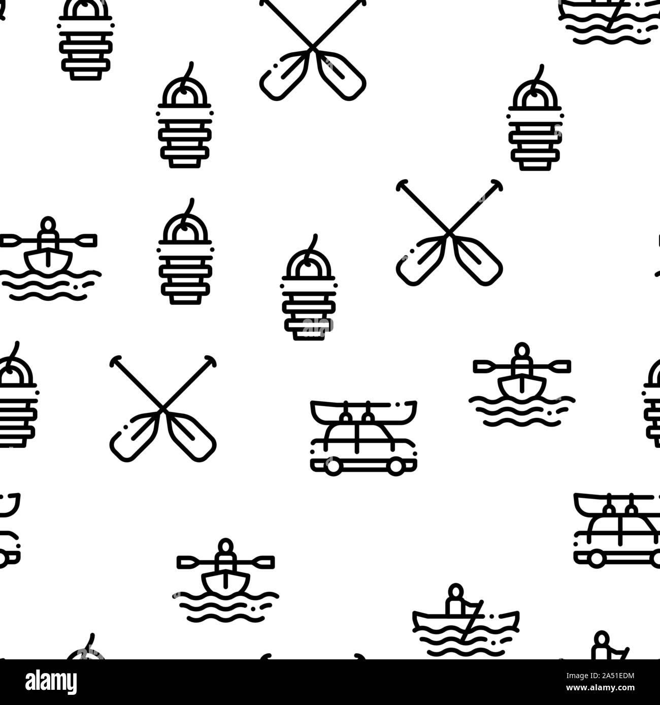 Sailing boat pattern seamless Black and White Stock Photos & Images - Alamy