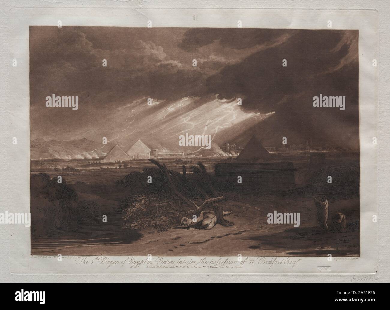 Liber Studiorum: The Fifth Plague of Egypt Stock Photo - Alamy