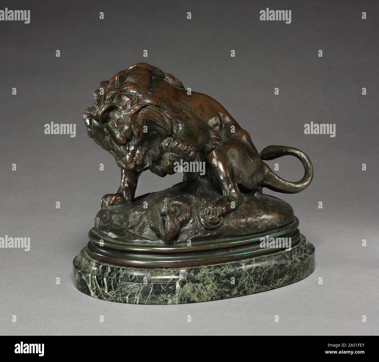 Lion and Serpent, c. 1830 - 1875 Stock Photo - Alamy