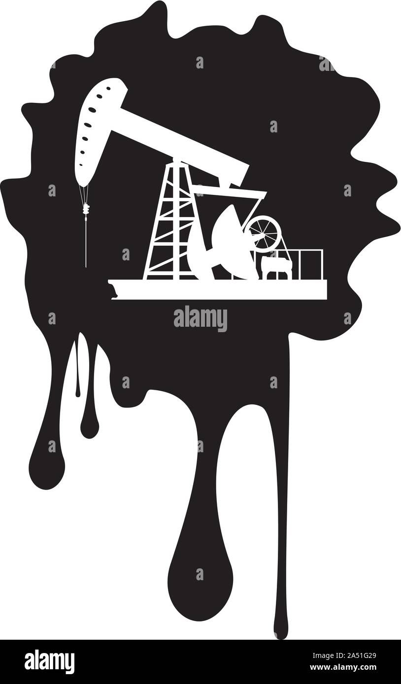 Oil industry grunge design with black splatter Stock Vector Image & Art ...