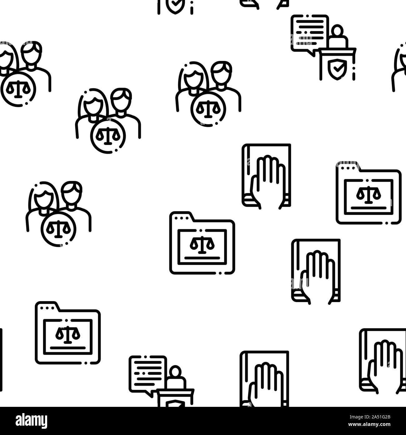 Law And Judgement Seamless Pattern Vector Stock Vector Image & Art - Alamy
