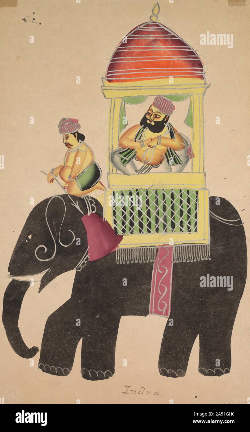 Mahant of Tarakeshwar Rides on an Elephant, 1800s. The Tarakeshwar ...
