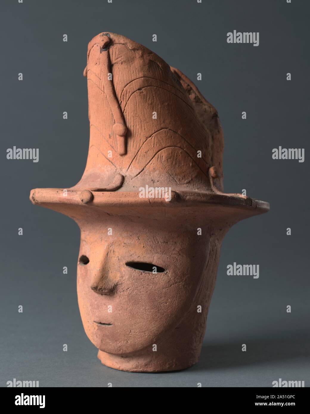 Male Haniwa Head, c. 500-600 Stock Photo - Alamy
