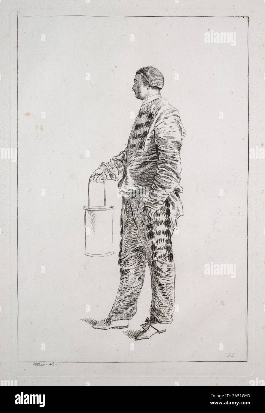 Man Standing, 1700s Stock Photo - Alamy
