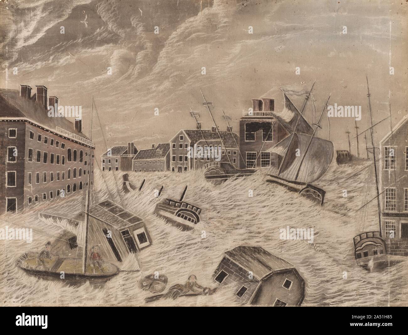 Market Square, Providence, Rhode Island, During the Great September ...