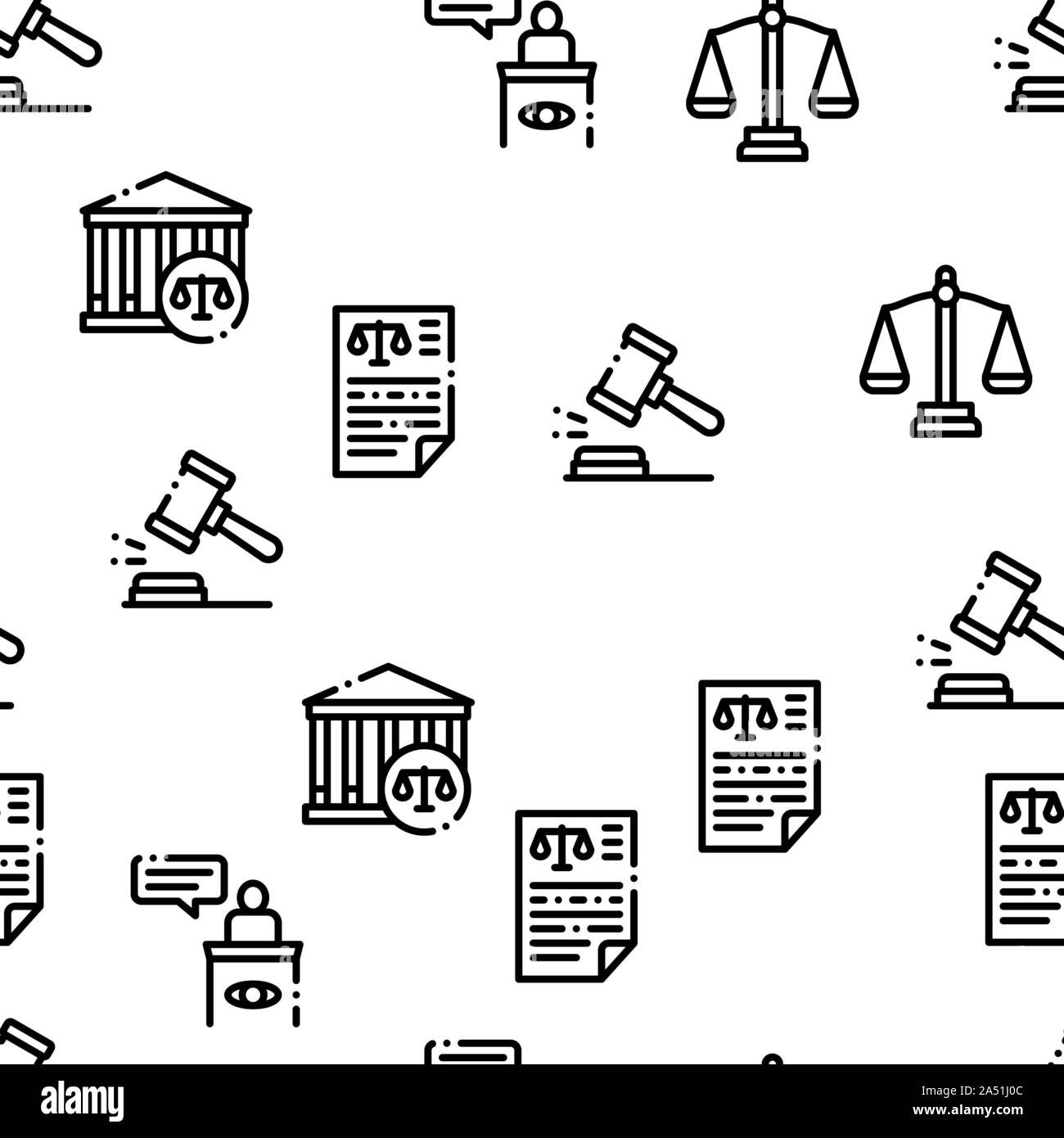 Law And Judgement Seamless Pattern Vector Stock Vector Image & Art - Alamy