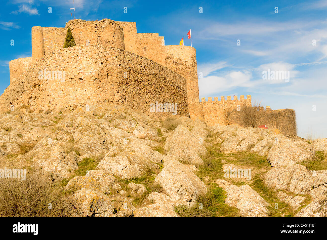 Castle of Consuegra Dated in the 10th century by the Caliphate of ...