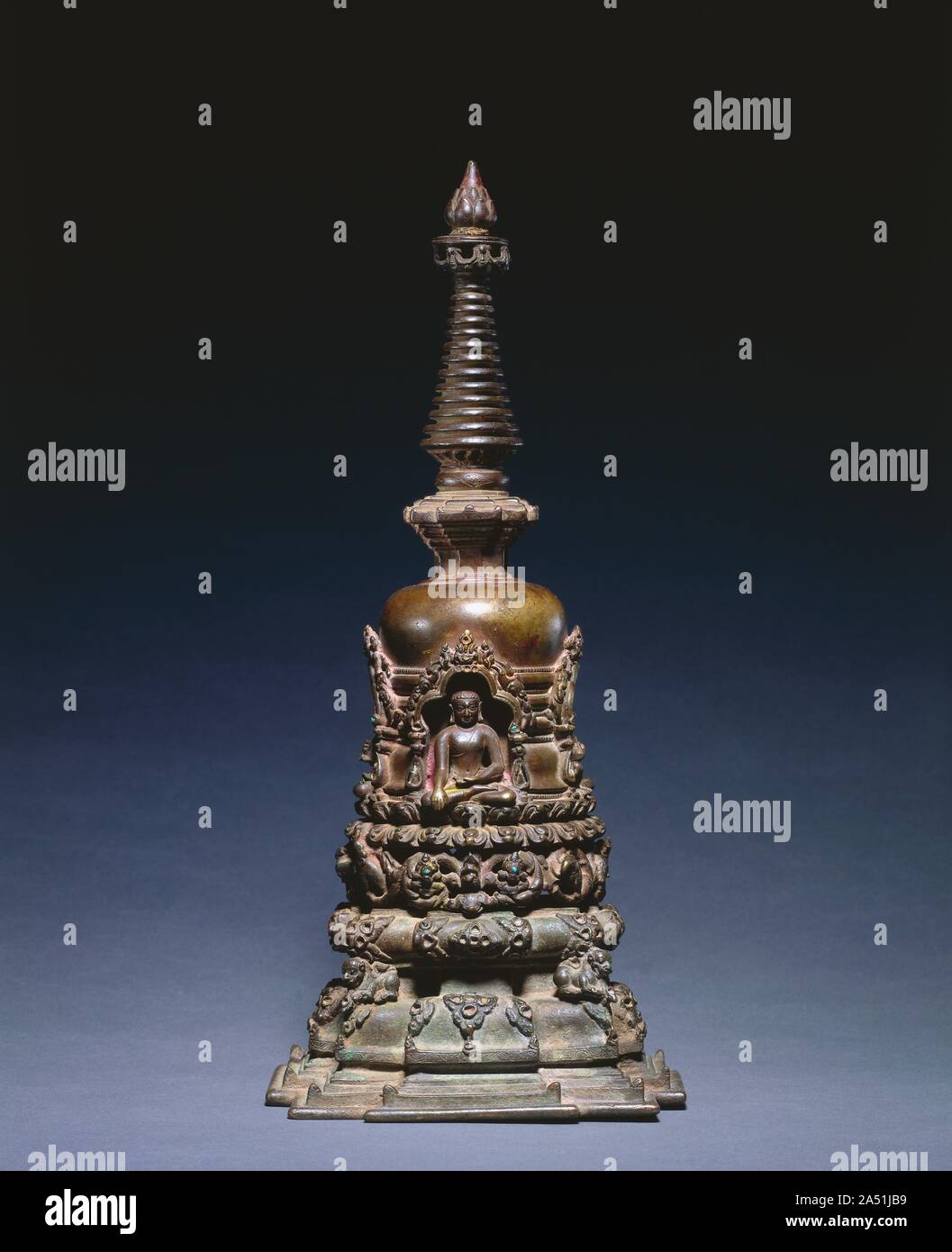 Bronze miniature stupa hi-res stock photography and images - Alamy