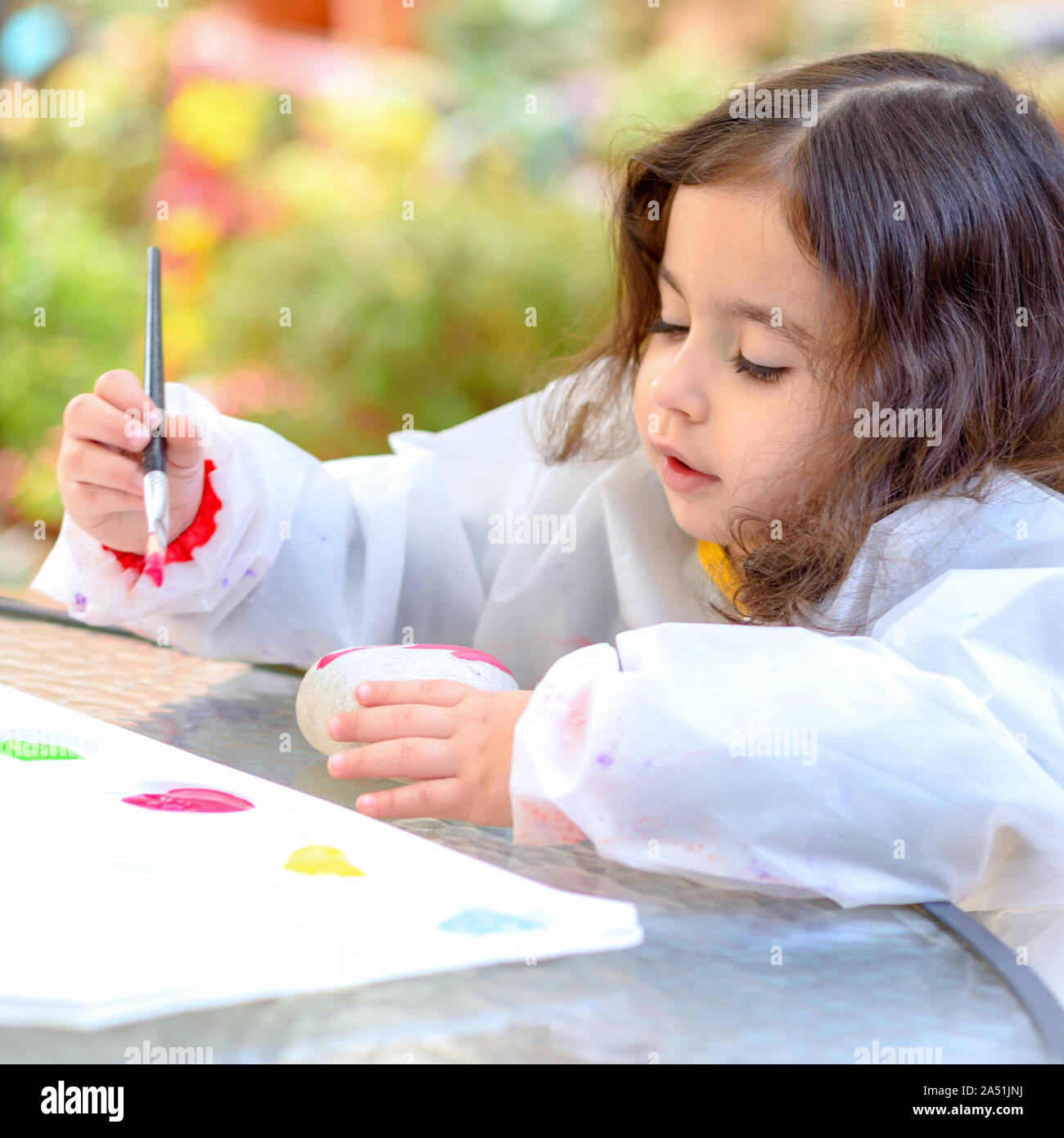 Child drawing table school art flower hi-res stock photography and ...