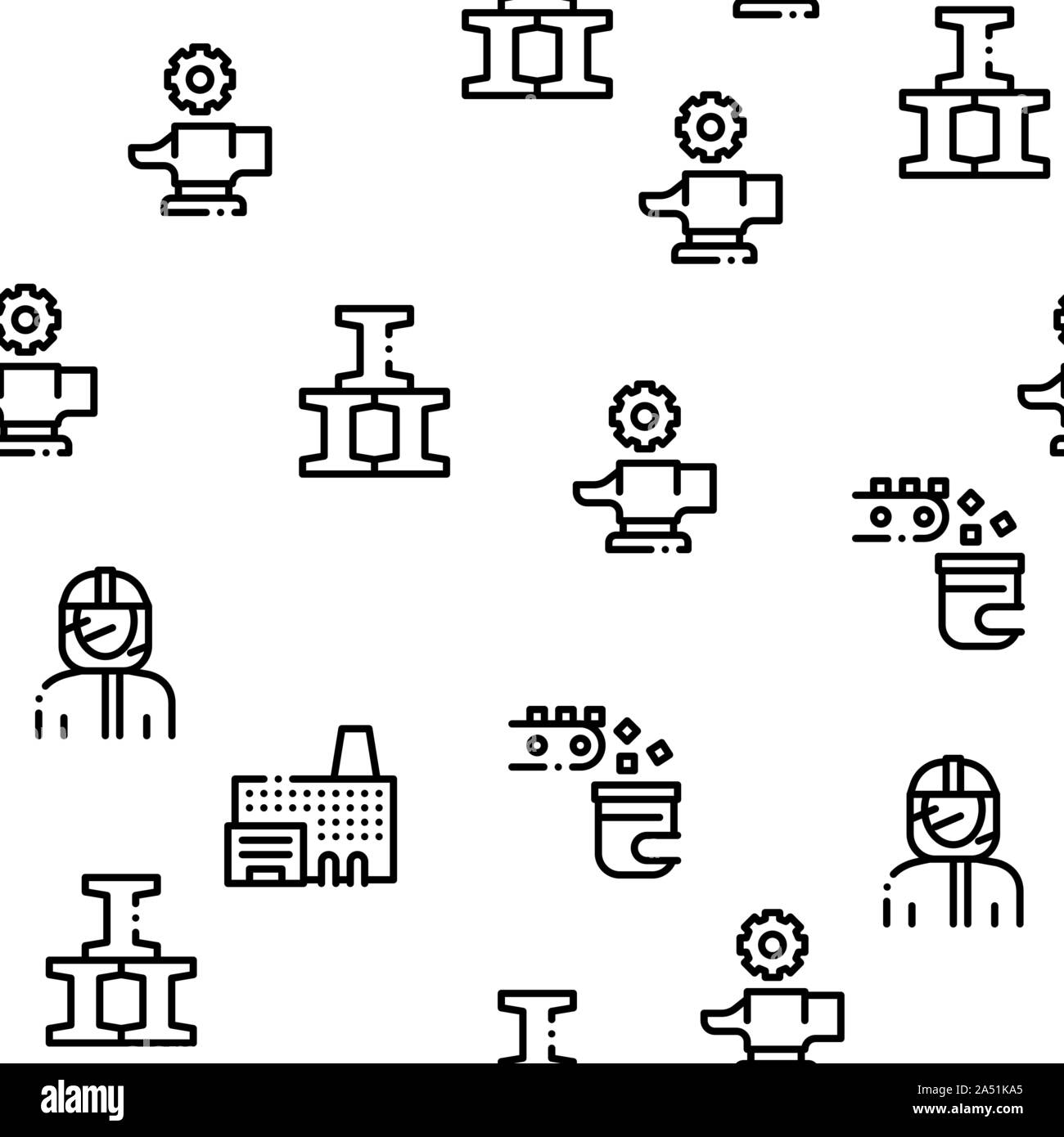 Seamless pipe manufacturing Stock Vector Images - Alamy