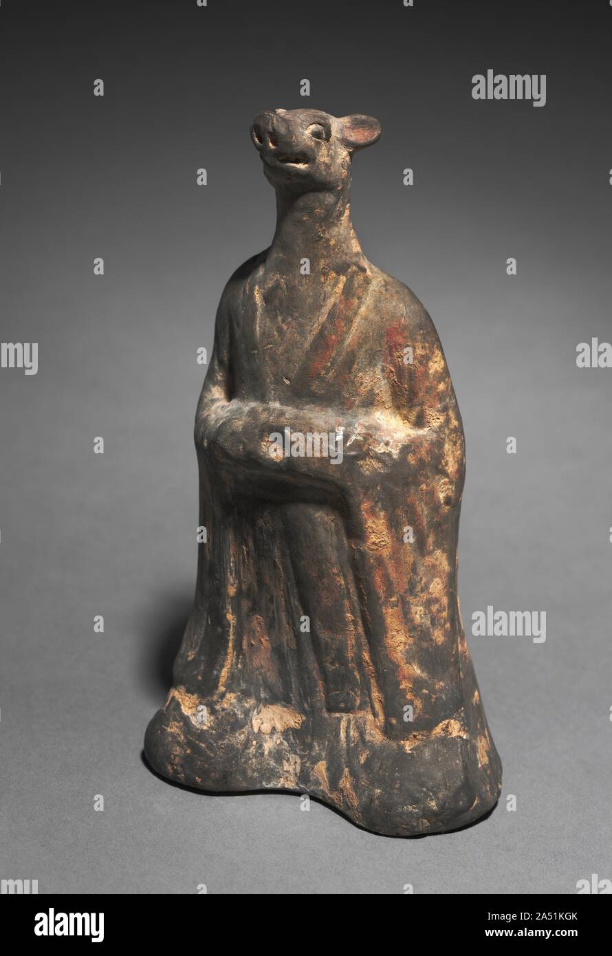 Mortuary Figure of the Zodiac Sign: Boar (Pisces), 500s Stock Photo - Alamy