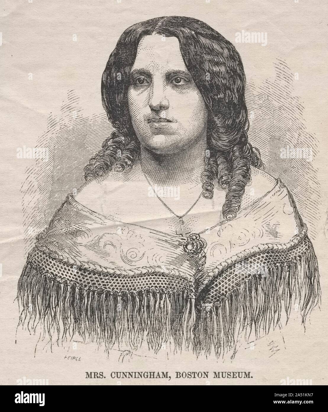 Mrs. Cunningham, Boston Museum, 1859 Stock Photo - Alamy