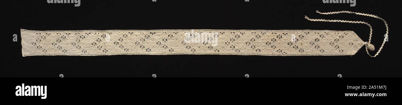 Needlepoint (Cutwork) Lace Swaddling Band, 16th century Stock Photo - Alamy
