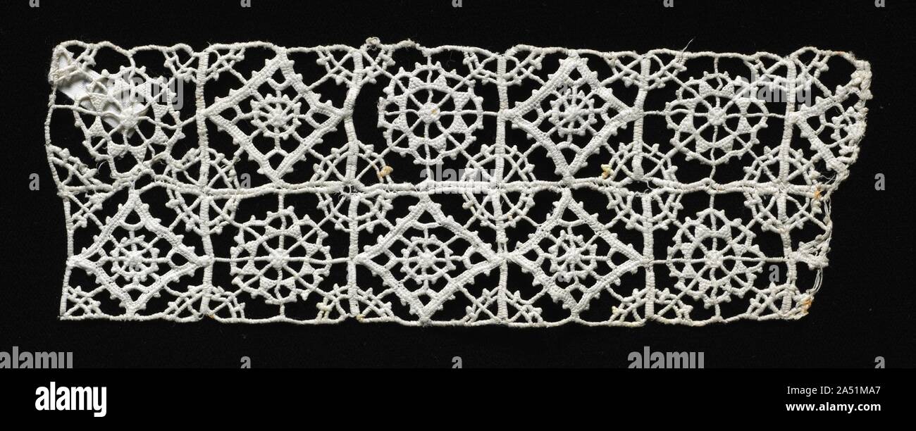 Needlepoint (Reticella) Lace Insertion, 16th century Stock Photo - Alamy
