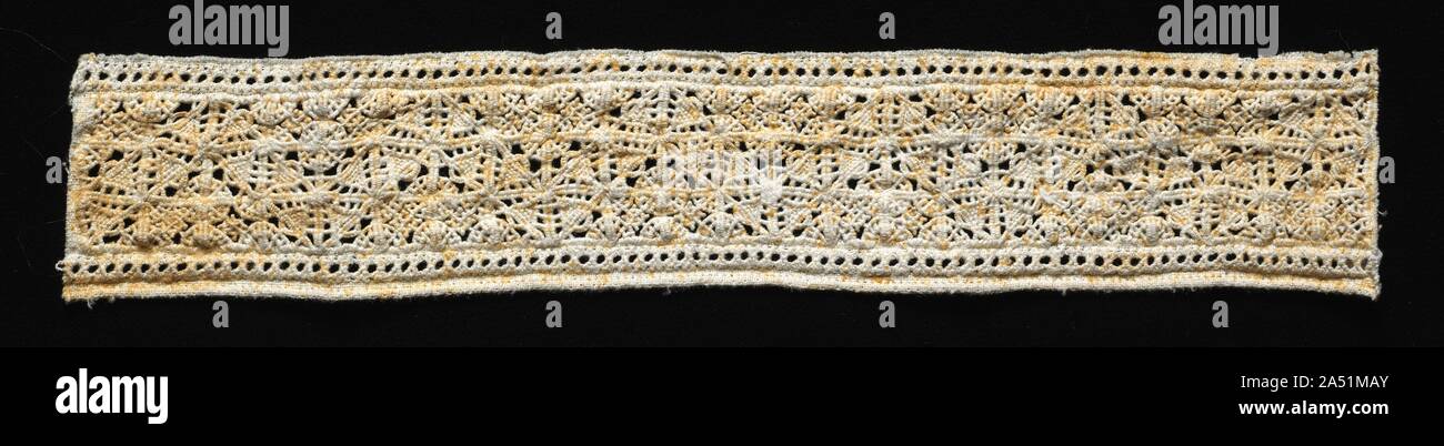 Needlepoint (reticella) Lace Insertion, 16th century Stock Photo - Alamy