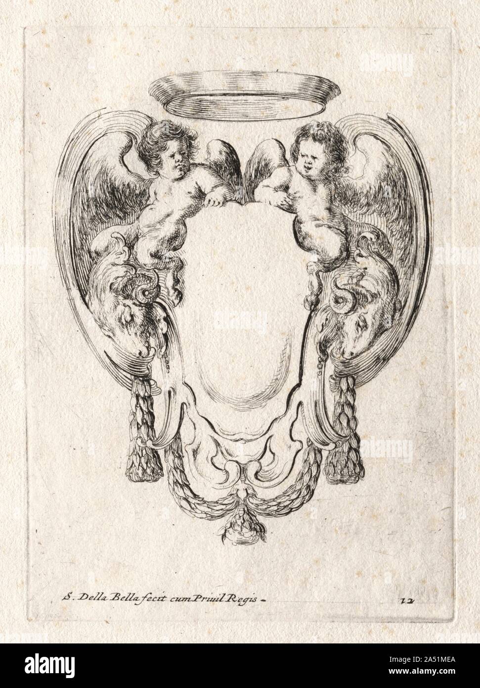 New Model for a Cartouche, 1647 Stock Photo - Alamy