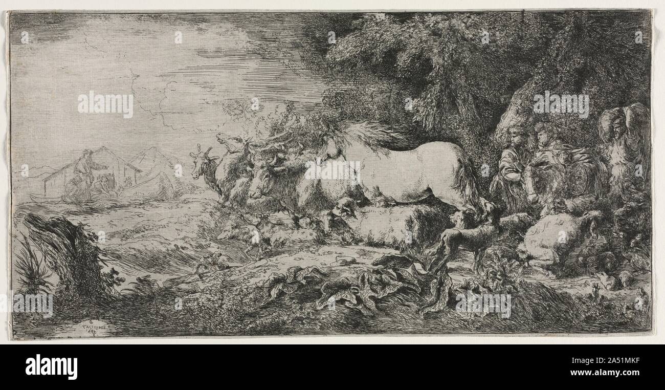 Noah and the Animals Entering the Ark, 1650-1655 Stock Photo - Alamy