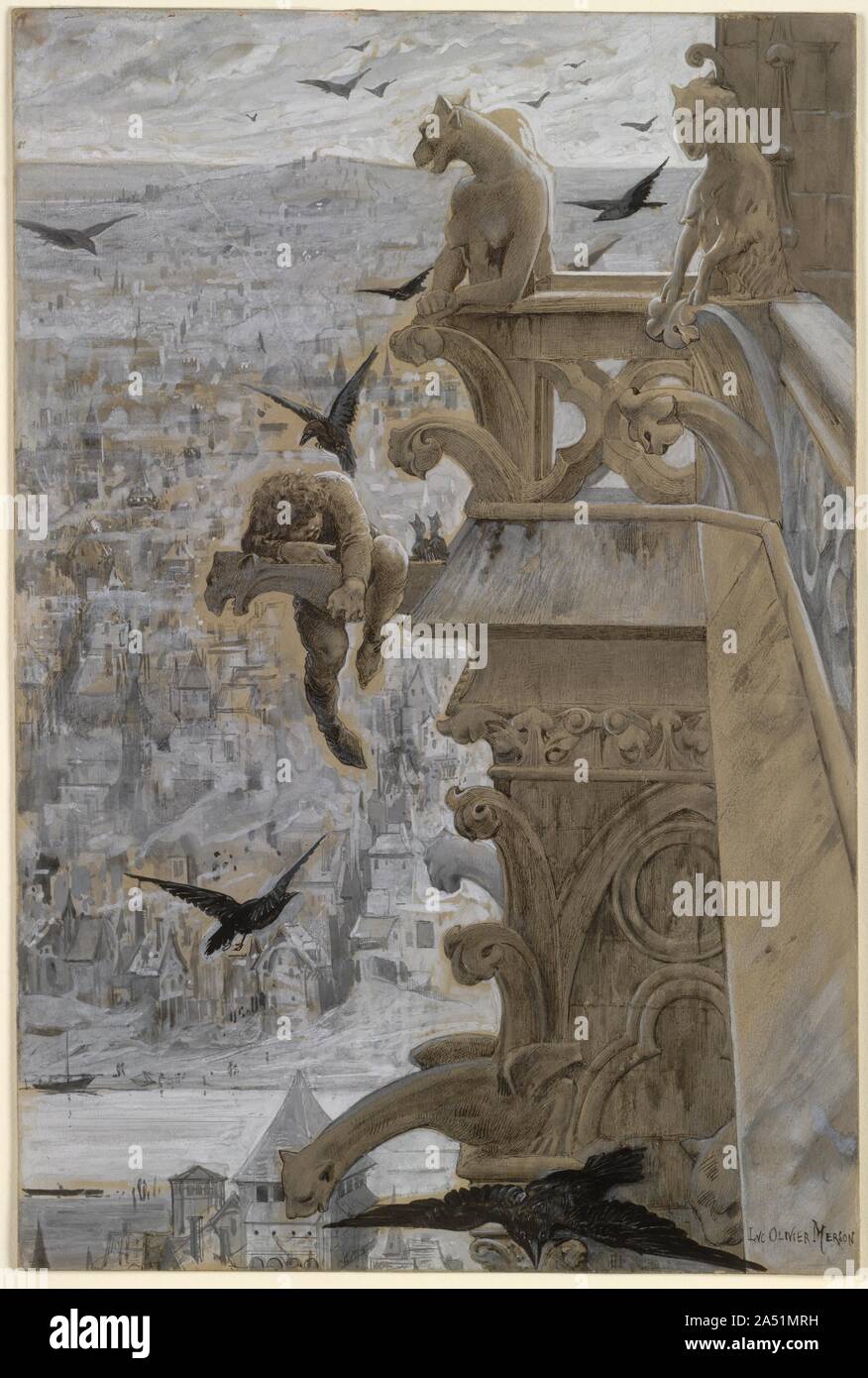 Notre-Dame de Paris, c. 1881. Victor Hugo's celebrated 1831 novel Notre ...