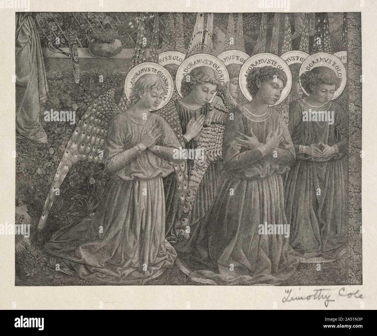 Old Italian Masters: Group of Angels, 1888-1892 Stock Photo - Alamy