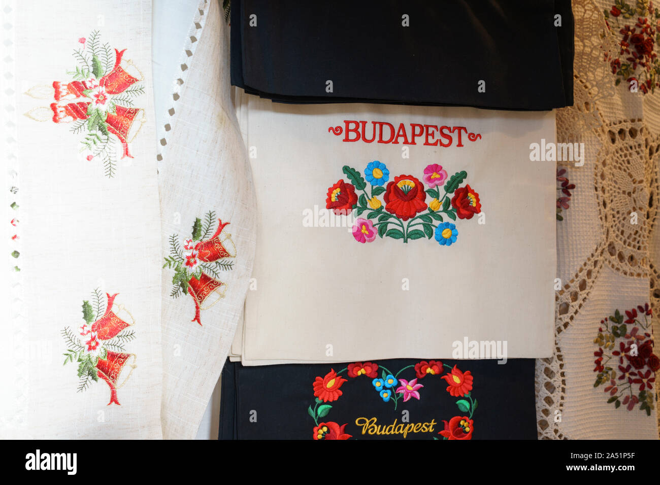 Budapest, Hungary - Oct 15, 2019: Traditional Hungarian souvenirs ...
