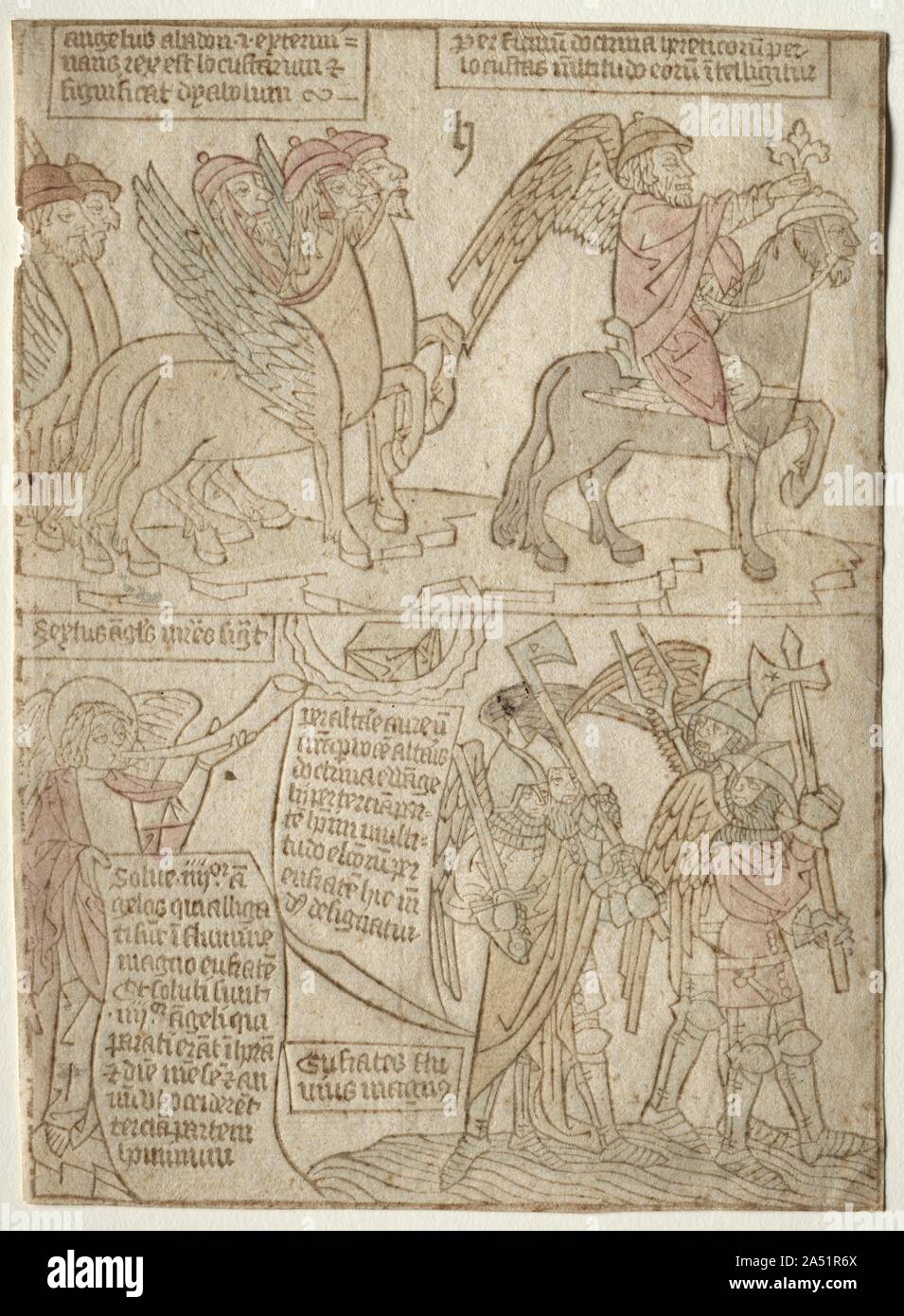 page from the Apocalypse (The Locusts with the Angel of the Abyss and ...