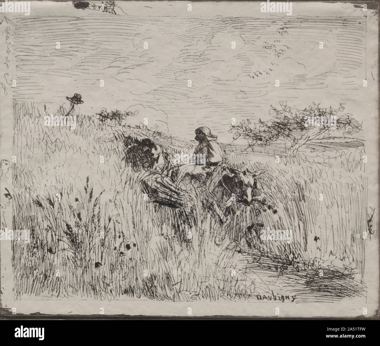 Path Through the Grain Field, original impression 1862, printed in 1921 ...